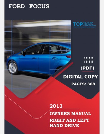FORD FOCUS 2013 OWNERS MANUAL