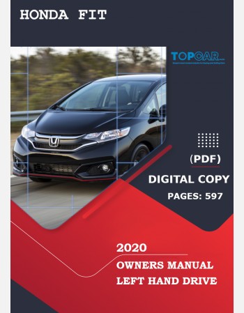 2020 HONDA FIT OWNERS MANUAL