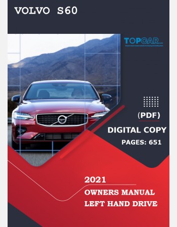 2021 VOLVO S60 OWNERS MANUAL