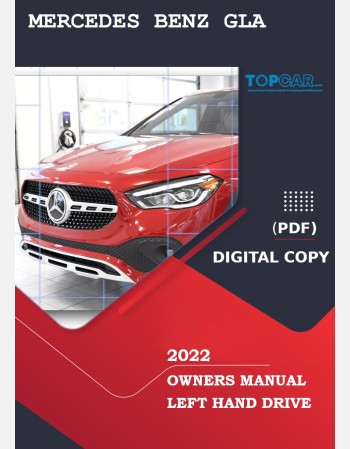 MERCEDES BENZ GLA 2022 OWNERS MANUAL