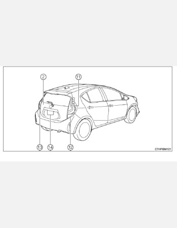 TOYOTA AQUA HYBRID 2018-2019 OWNERS MANUAL IN ENGLISH