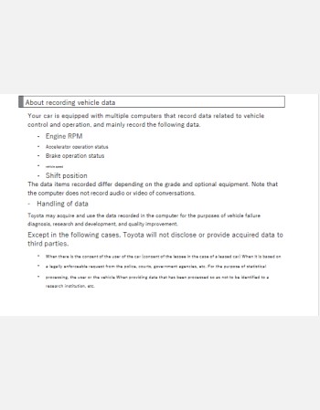 TOYOTA RACTIS 2013-2014 OWNERS MANUAL IN ENGLISH