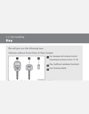 TOYOTA RACTIS 2010-2011 OWNERS MANUAL IN ENGLISH